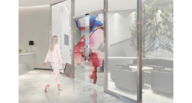 The transparent display screen has flexible installation and ...